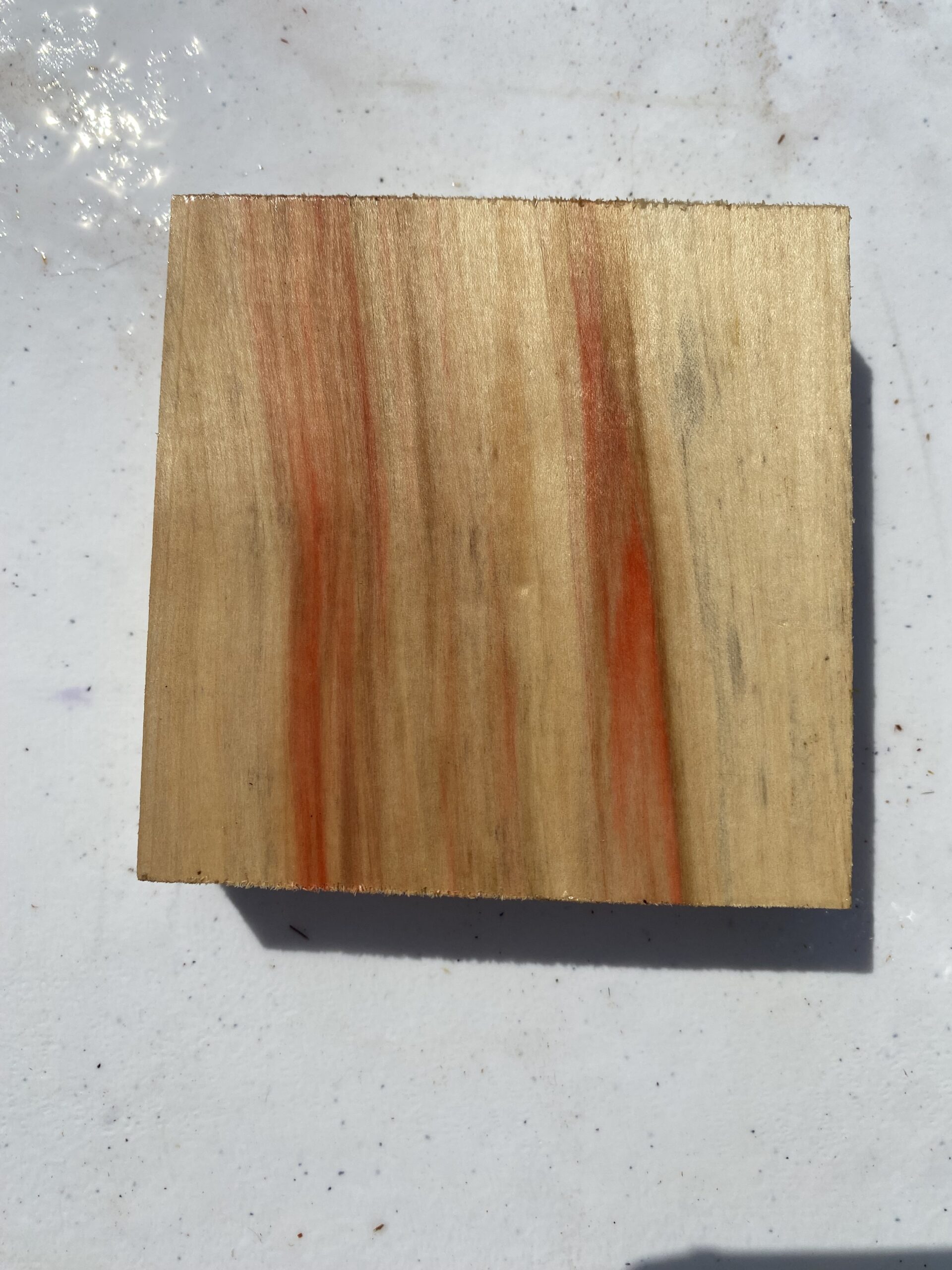 Flaming Box Elder 4″x4″x1″ Pot Call - Ghost Logging