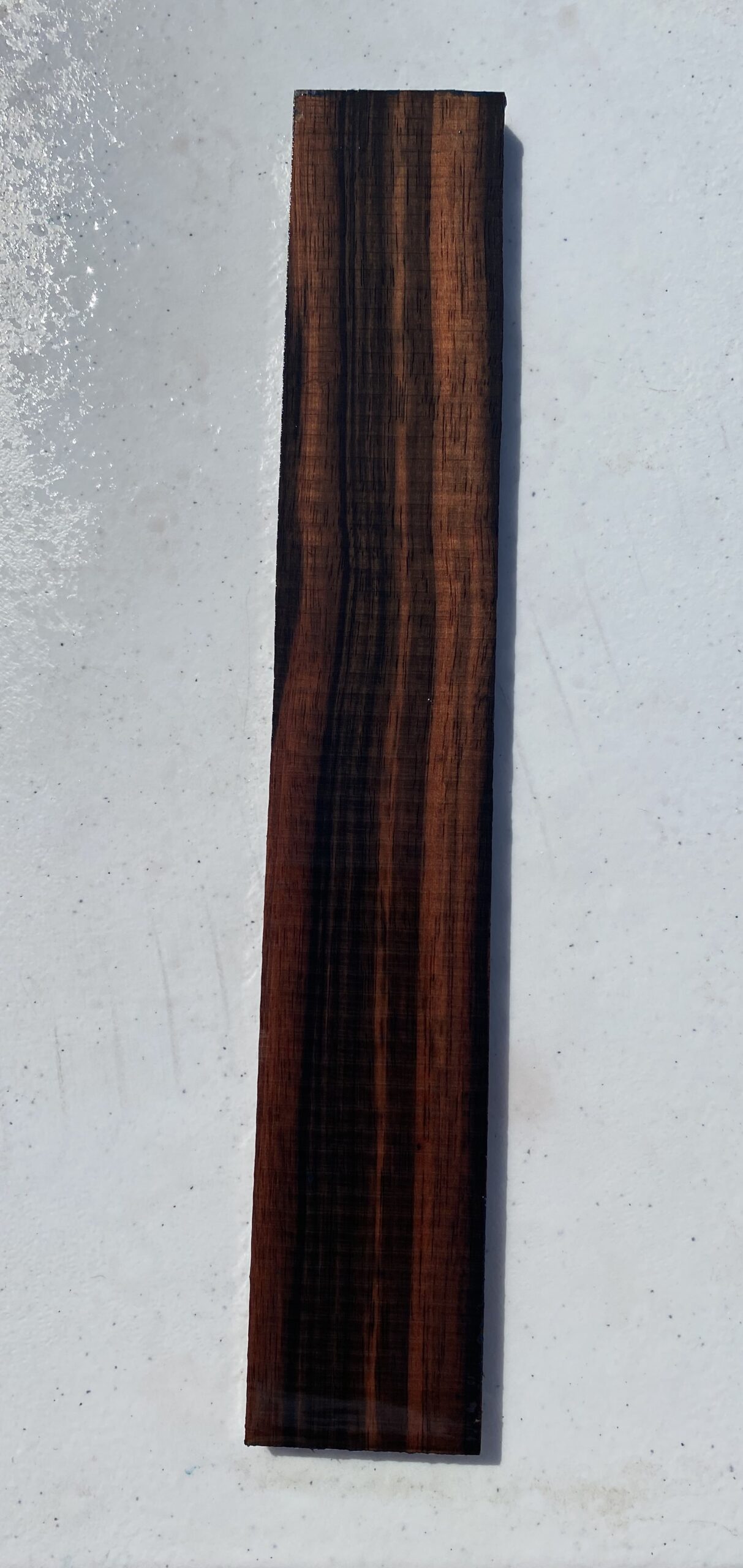 Ebony (Macassar) 3/8″x2″x10-12″ Lid Blank - Ghost Logging