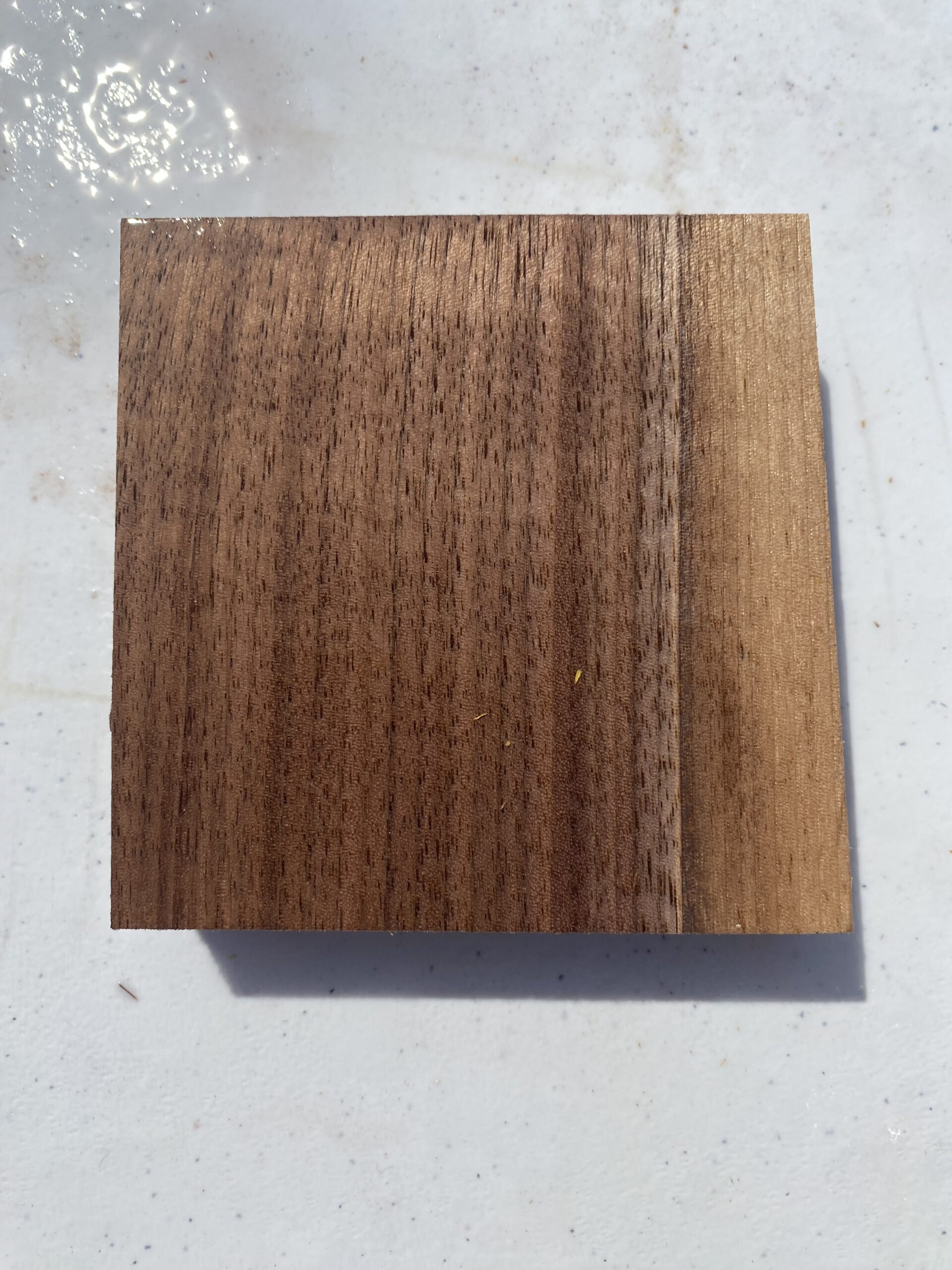 Black Walnut Quarter Sawn 4″x4″x1″ Pot Call - Ghost Logging